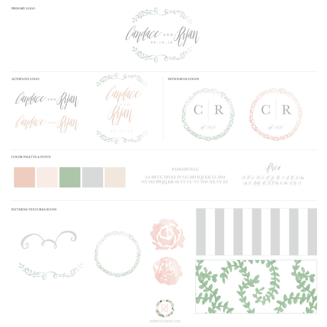Wedding Branding | Candace & Ryan Christmas Cards - Ribbon & Ink ...
