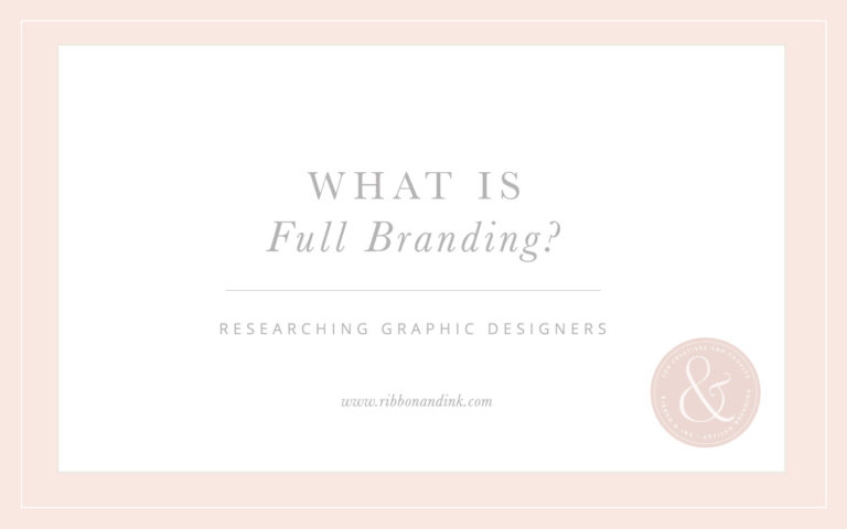 Artisan Branding | Website Design for Creatives | What is Full Branding?