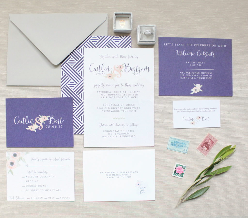 Custom Wedding Brand & Invitation Suite | Nashville Summer Wedding
