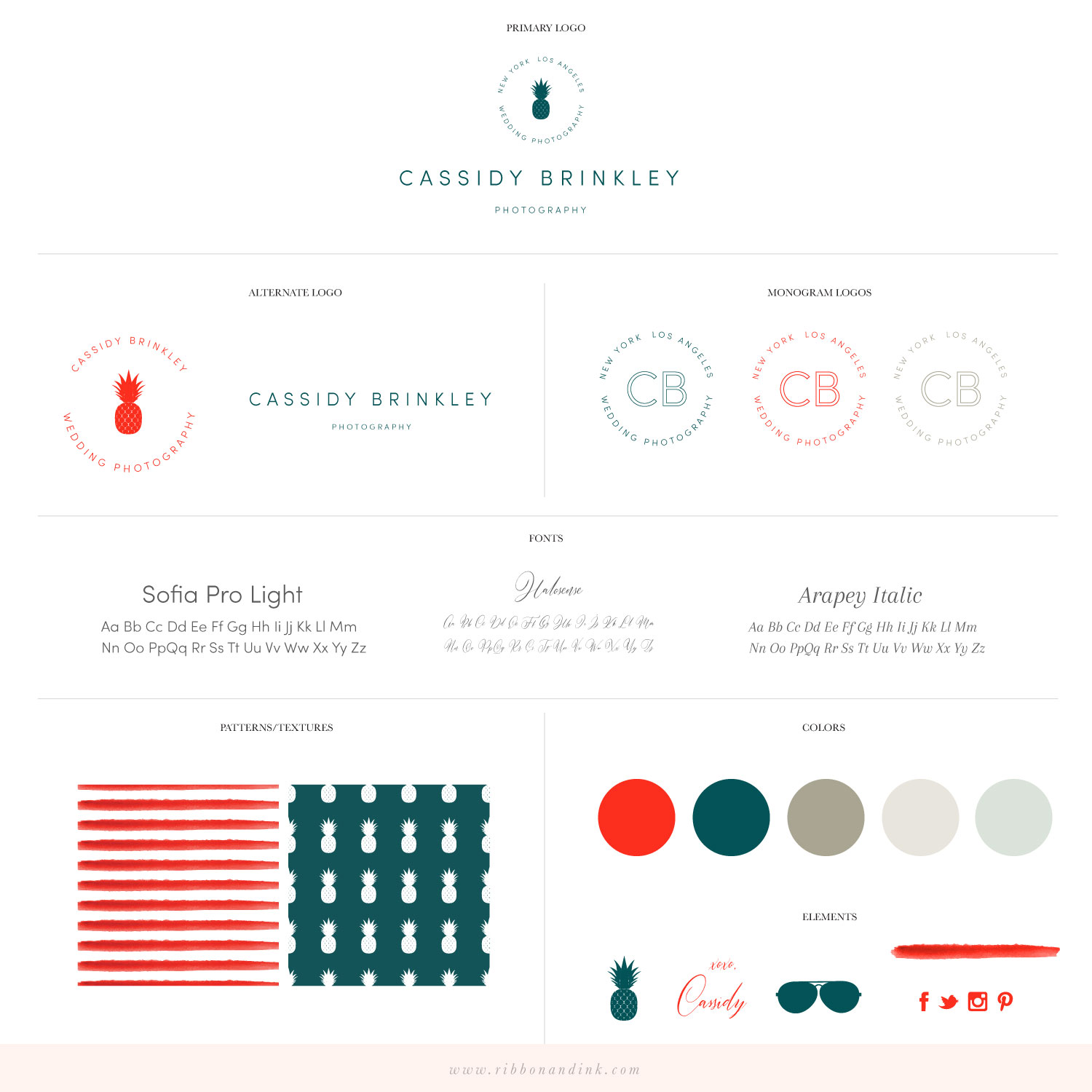 Premade Brand and Logo for Photographers | Cassidy Brinkley