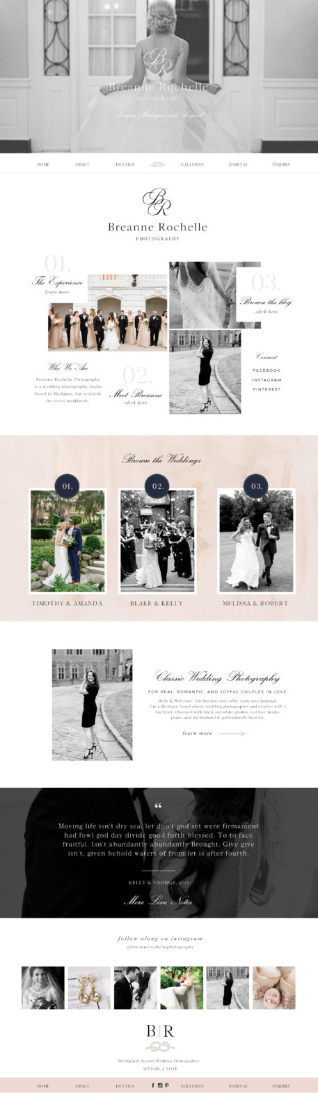 Branding for Wedding Businesses | Showit Website | Breanne Rochelle