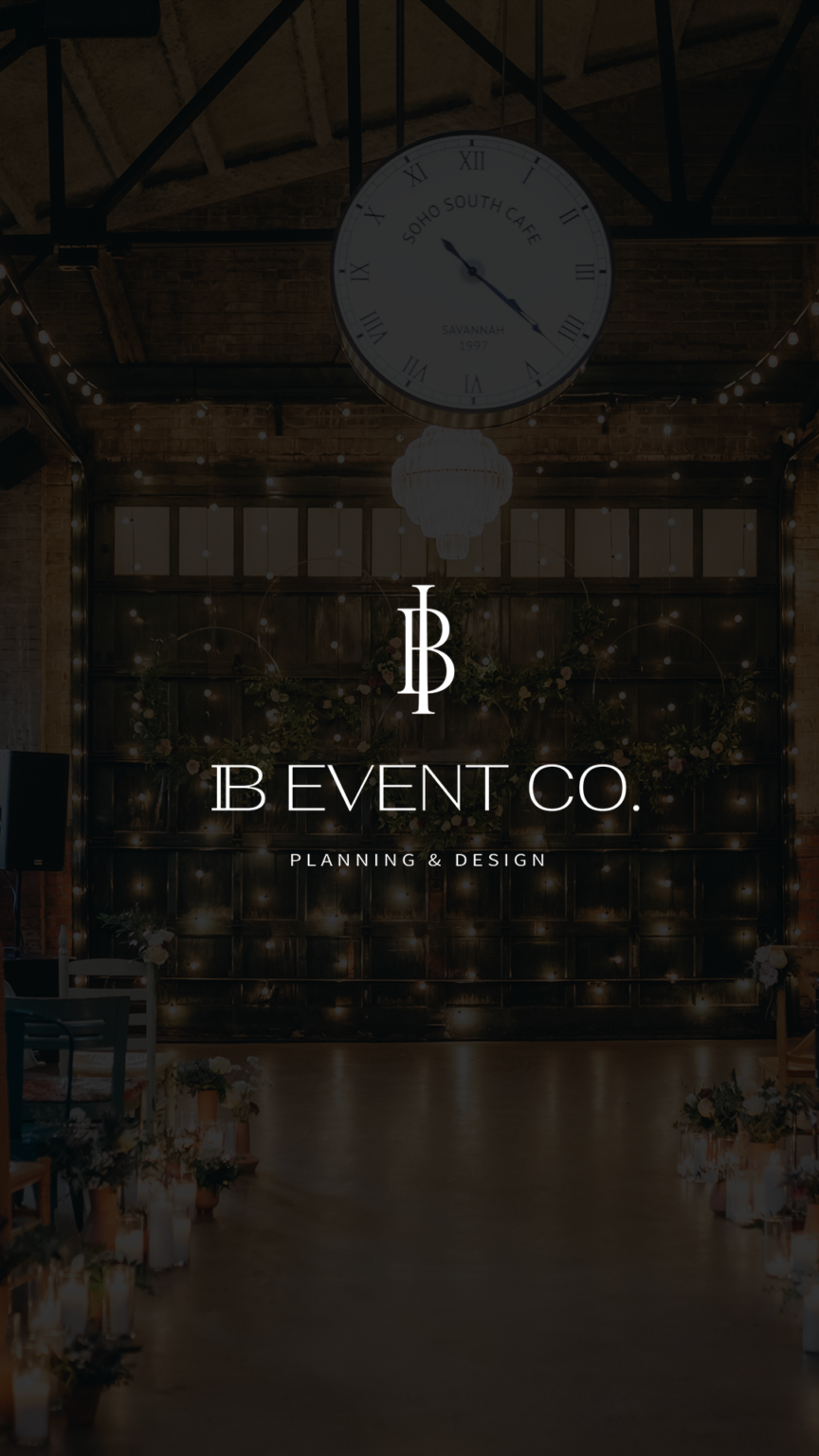 Branding and Custom Showit Website for IB Event Co.
